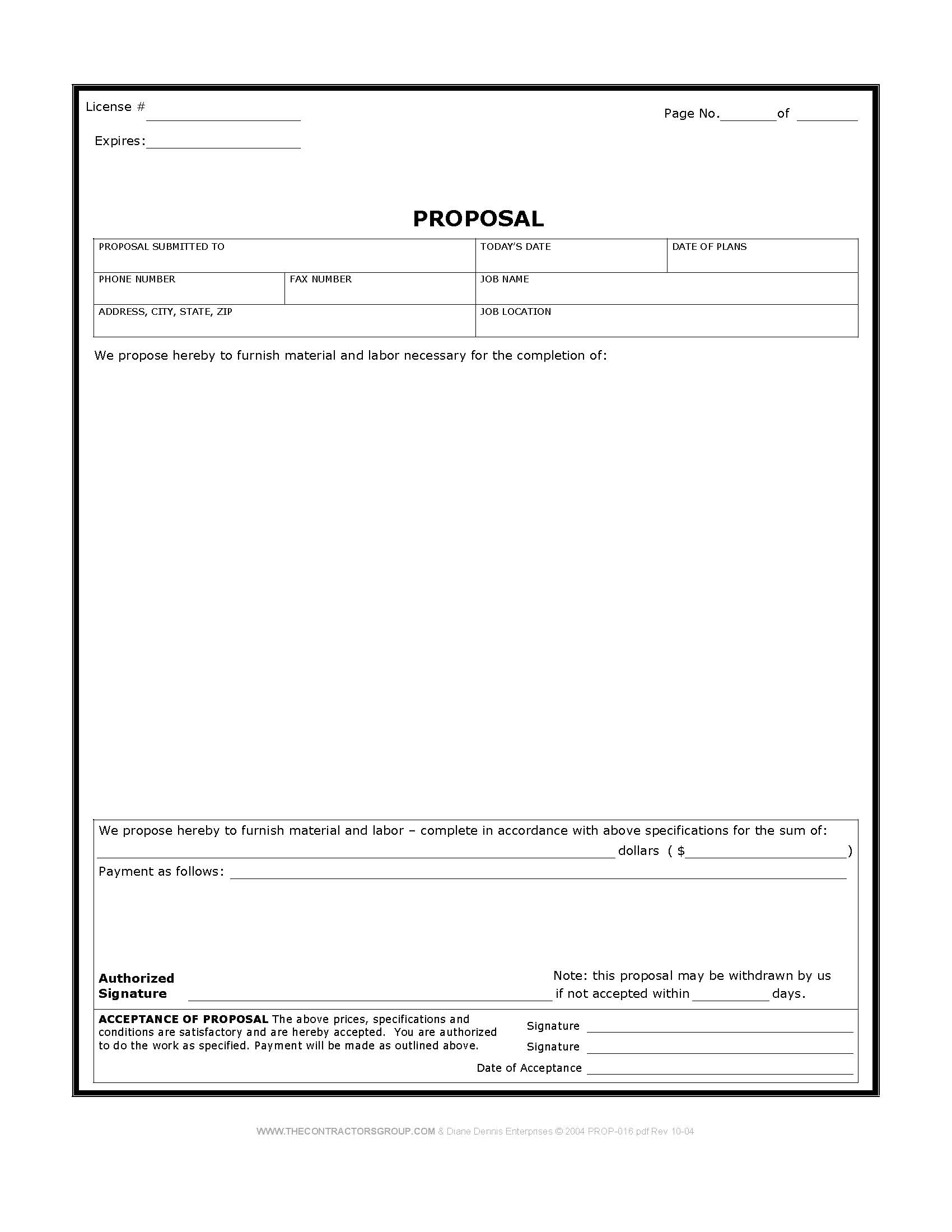 Bid Proposal Template Free - Security Guards Companies
