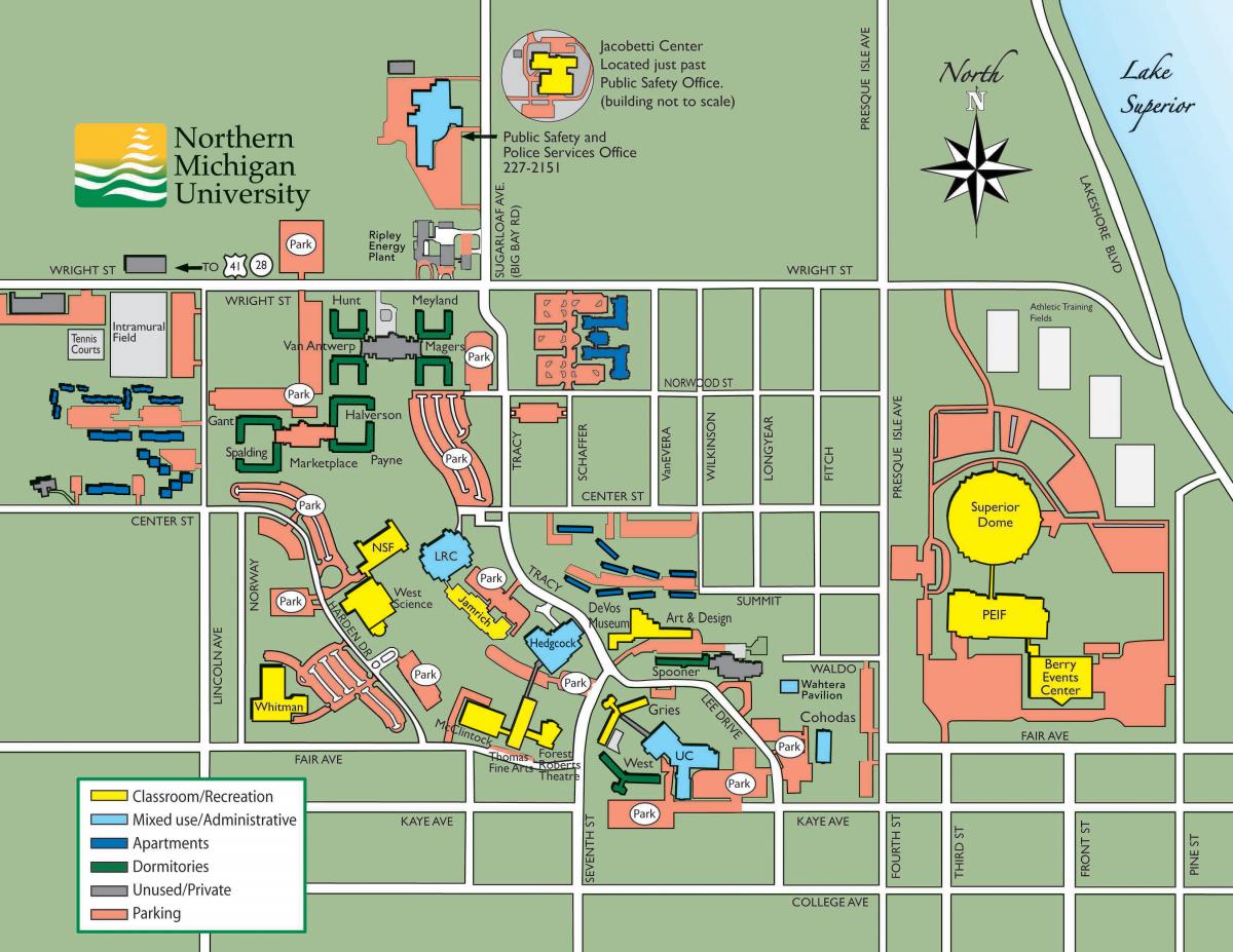 Michigan Campus Map - Security Guards Companies